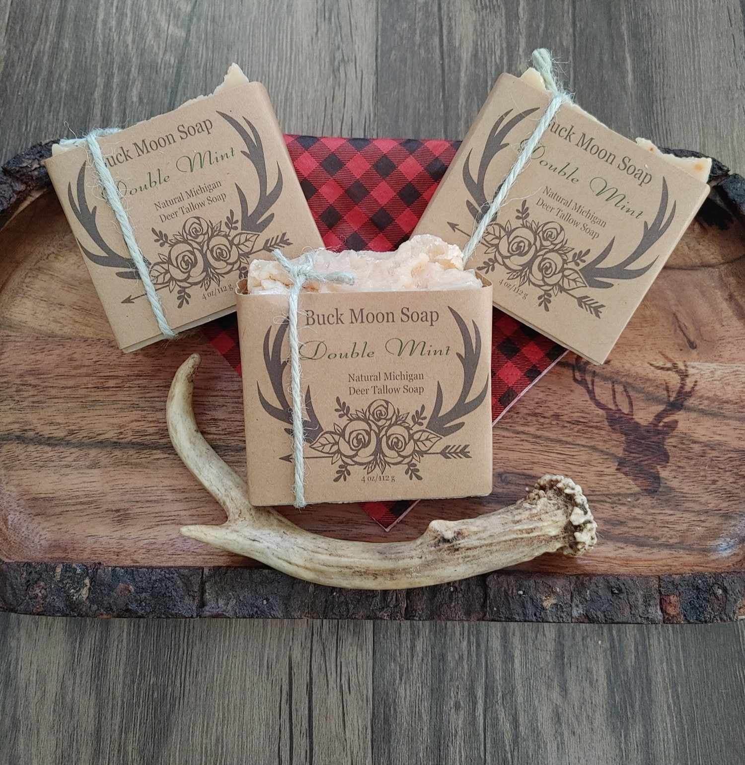 Hand Milled Double Mint | Buck Moon Soap & Unique Crafts